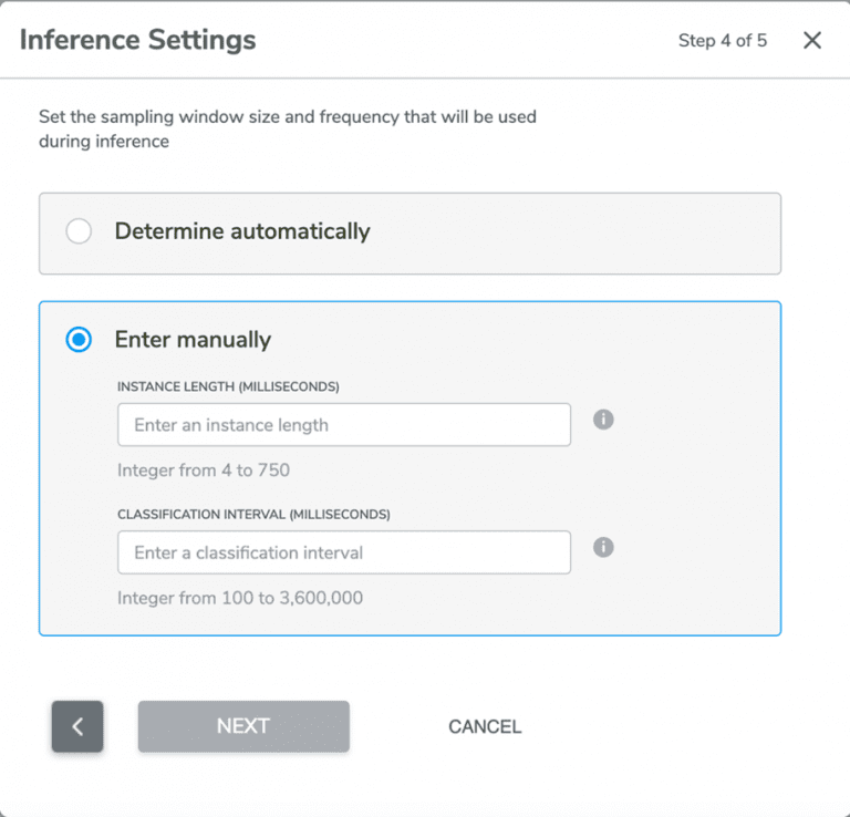 Inference Settings: Instance Length and Classification Interval ... Inference Settings: Instance Length and Classification Interval ...