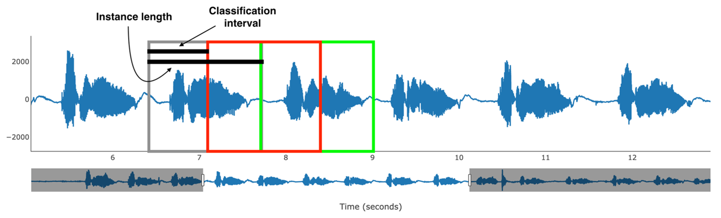 Inference Settings: Instance Length and Classification Interval ...